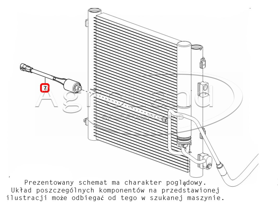 Czujnik ciśnienia czynnika klimatyzacji 04426492/10 - Sklep AgroLand